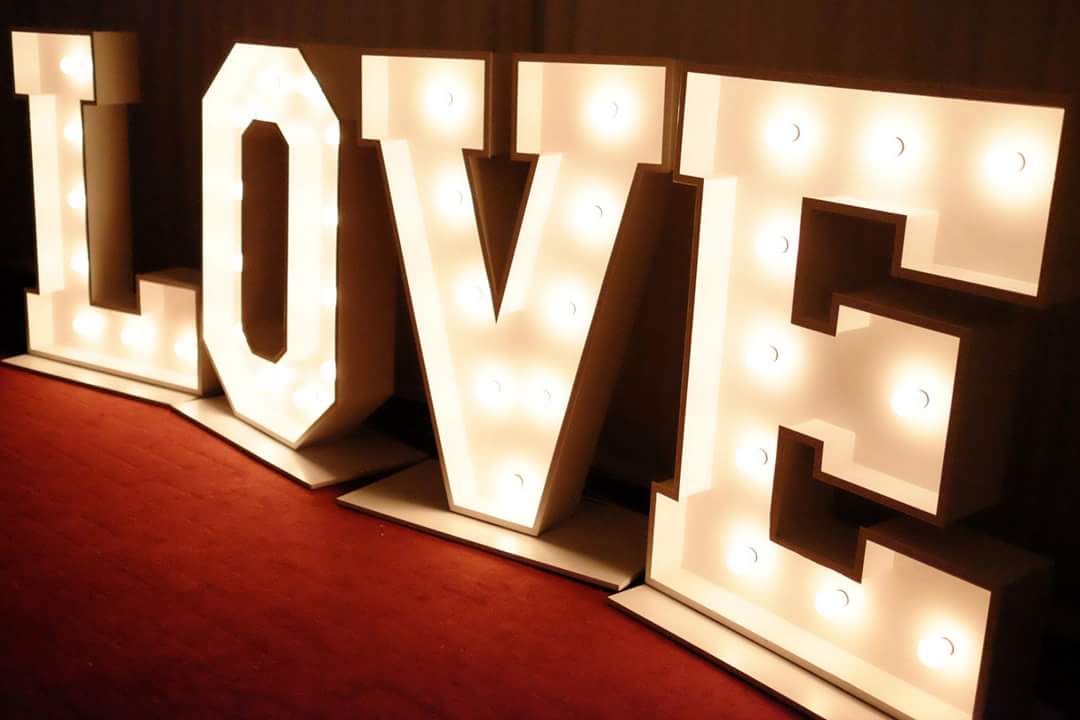 Giant Love letters for hire